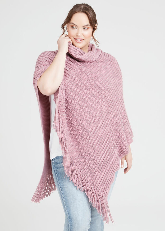 Shop Dusty Pink Poncho | Accessories | Taking Shape AU