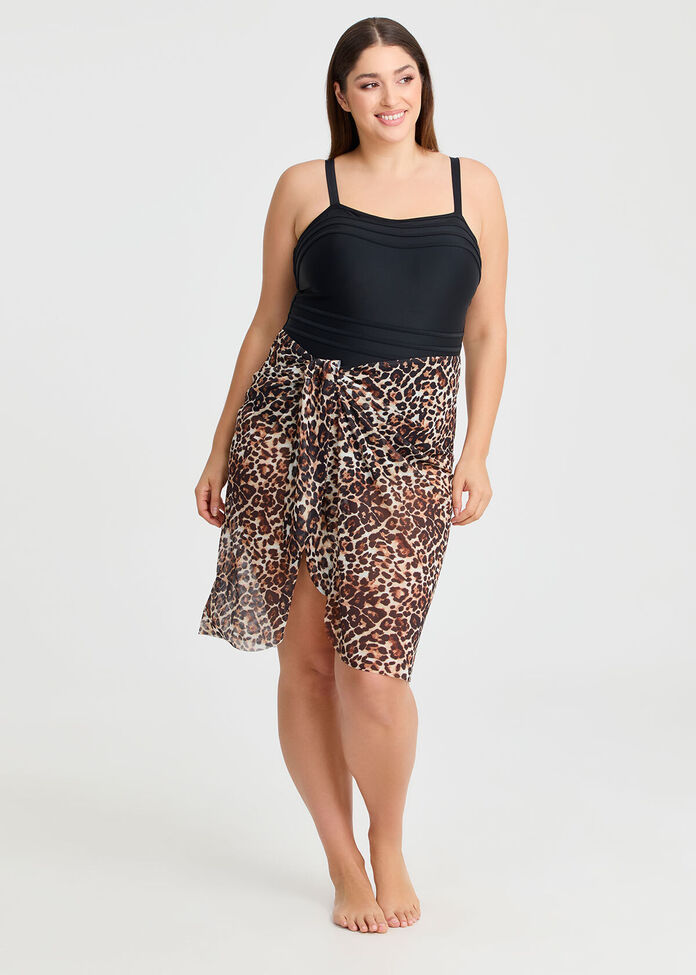 Shop Plus Size Animal Print Mesh Sarong, Multi | Taking Shape NZ