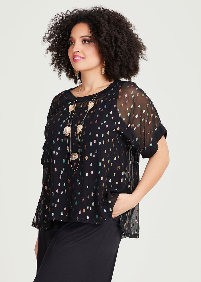 Shop Plus Size Summer Glow Top, Black | Taking Shape AU