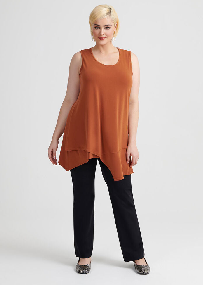 Shop Luna Angle Tank in brown in sizes 12 to 24 | Taking Shape