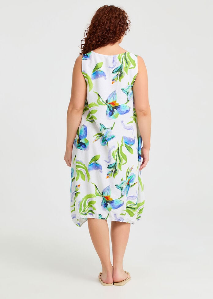 Shop Plus Size Linen Blend Mystic Midi Dress, Floral | Taking Shape AU