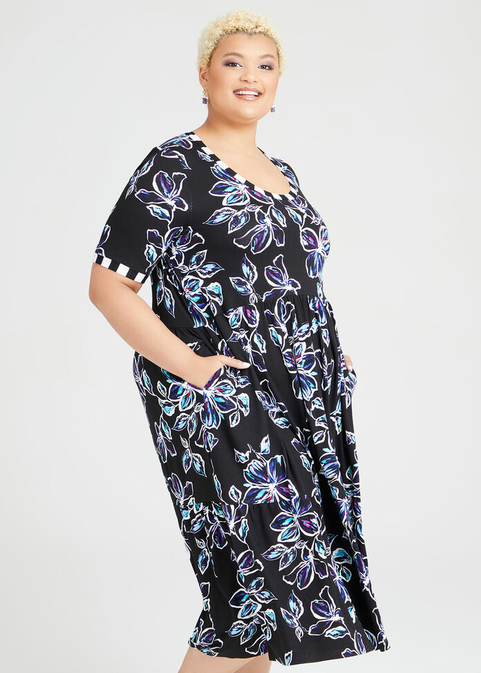 Shop Plus Size Natural Floral Boheme Dress, Print | Taking Shape AU