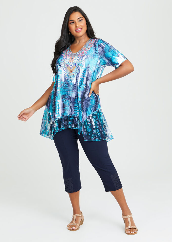 Shop Plus Size Portofino Sparkle Tunic in Multi | Taking Shape AU