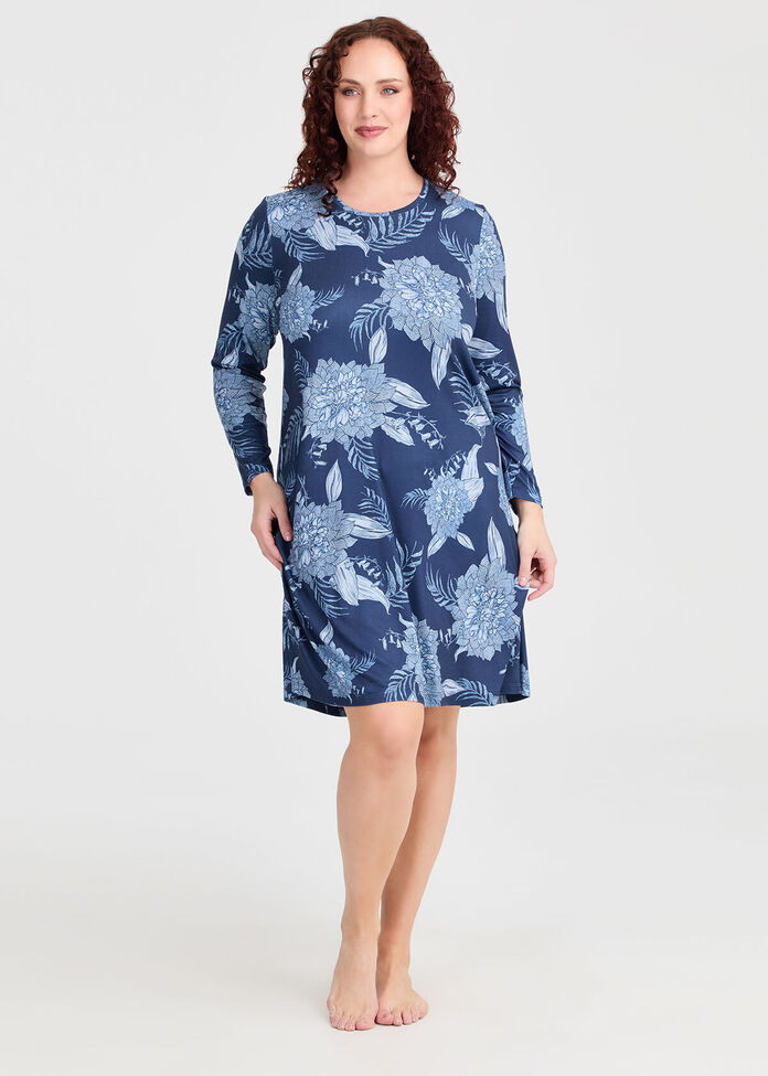 Shop Plus Size Lounge Floral Nightie, Multi | Taking Shape NZ
