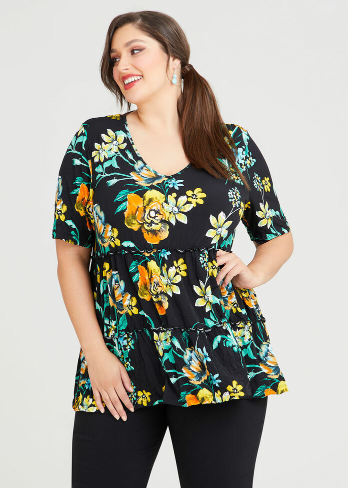 Shop Plus Size Bright Boho Top, Green | Taking Shape AU