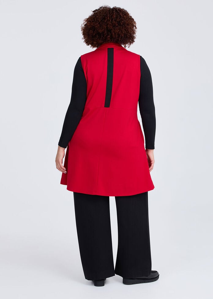 Shop Plus Size Ponte Off Duty Odette Vest, Red | Taking Shape NZ