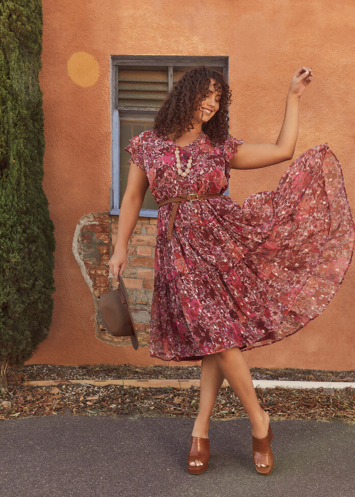 Shop Plus Size Floral Fields Dress, Print | Taking Shape CA