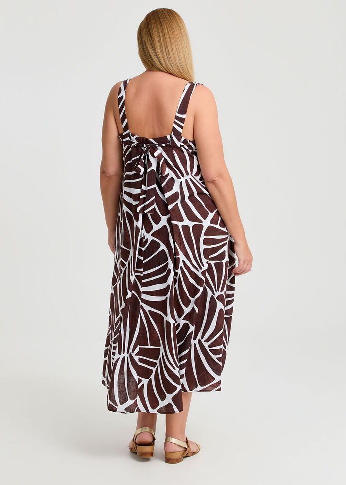 Shop Plus Size Linen Blend Retreat Maxi Dress, Multi | Taking Shape NZ