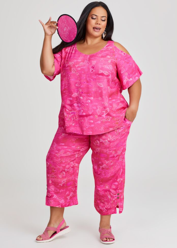 Shop Plus Size Elverina Daba Crop Pant, Multi | Taking Shape AU