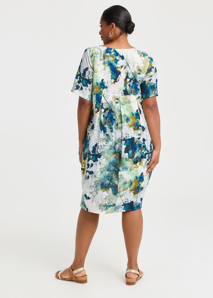 Shop Plus Size Tulip Leaf Natural Dress in Multi | Taking Shape SE