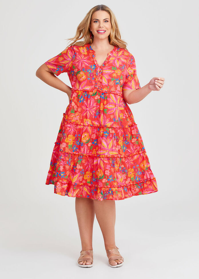 Shop Plus Size Cotton Aloha Coast Dress, Multi | Taking Shape AU