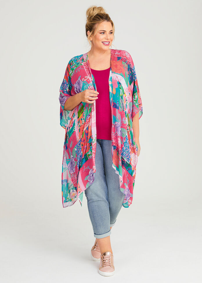 Shop Floral Patchwork Cape Kimono | Accessories | Taking Shape AU