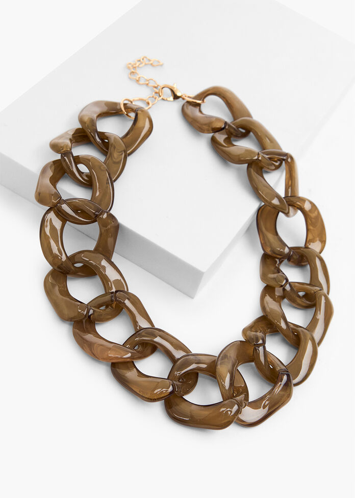 Shop Chain Links Necklace in Green | Accessories | Taking Shape AU