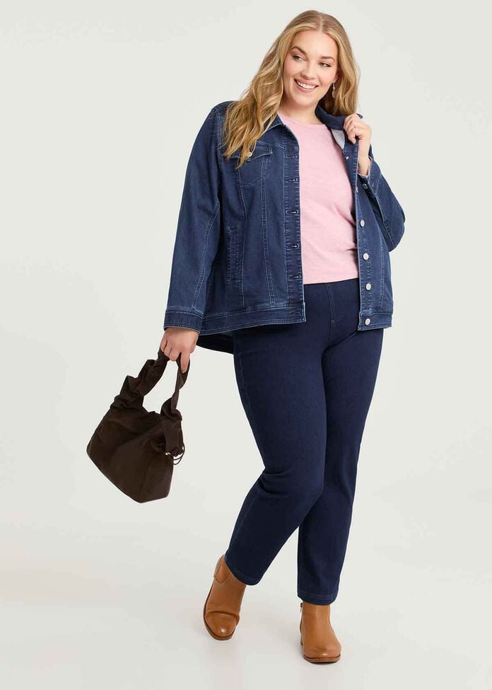 Shop Plus Size Cotton Hi-lo Seam Detail Top, Pink | Taking Shape AU