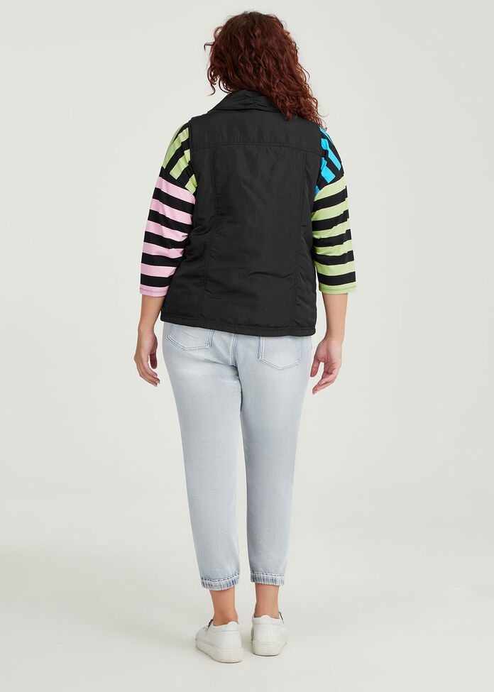 Shop Plus Size Quilted Light Weight Vest, Black | Taking Shape AU