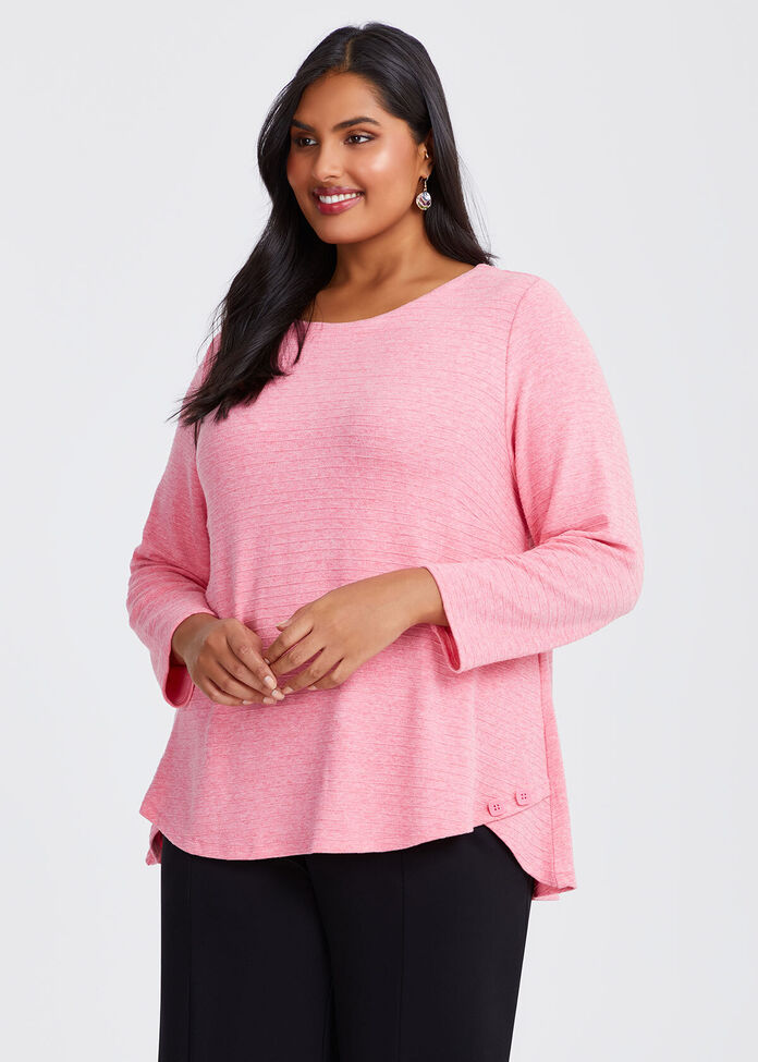 Shop Plus Size Natural Muse Texture Top, Pink | Taking Shape AU