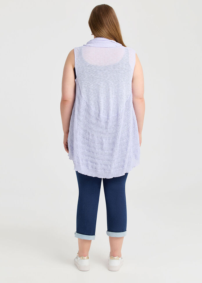 Shop Plus Size Summer Cascading Vest, Purple | Taking Shape NZ