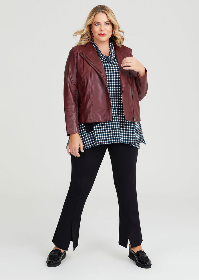 Shop Plus Size Natural Multi Checker Top, Black | Taking Shape AU