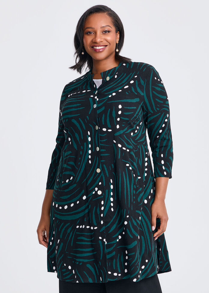 Shop Plus Size Natural Harpa Duster, Multi | Taking Shape AU