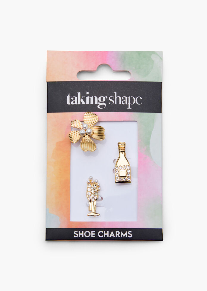 Set/3 Shoe Charm with Gold, Celebration Charms | Taking Shape AU