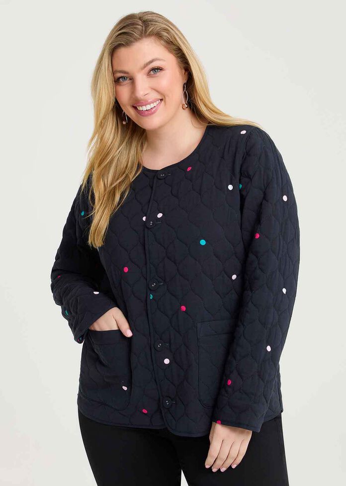 Shop Plus Size Natural Bloom Reversible Jacket, Print | Taking Shape AU