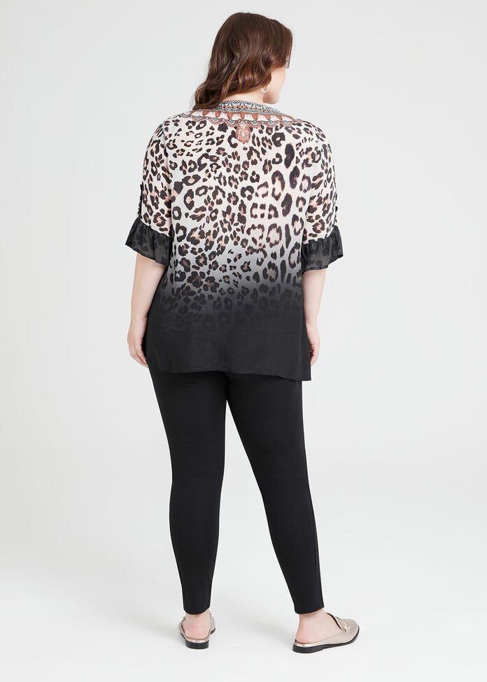 Shop Plus Size Natural Safari Animal Top, Print | Taking Shape AU