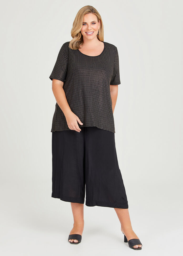 Shop Plus Size Foil Knit Top in Black | Taking Shape AU