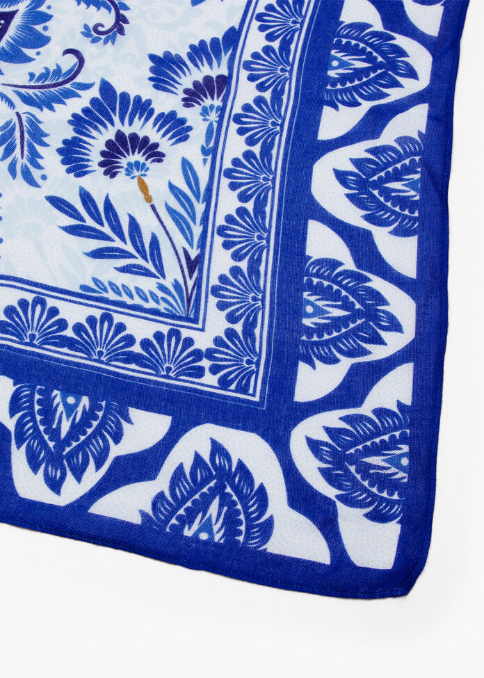 Shop Bohemian Blue Cape in Print | Accessories | Taking Shape AU