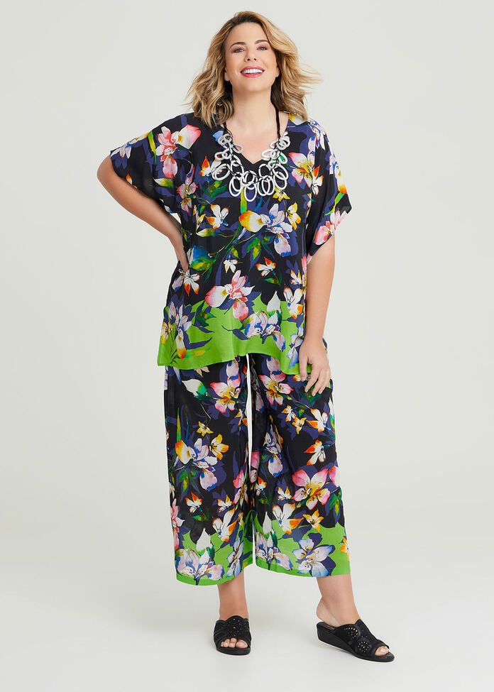 Shop Plus Size Natural Maddi V Neck Top, Multi | Taking Shape AU