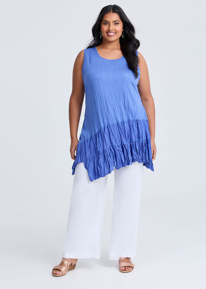 Shop Plus Size Bamboo Lulu Sleeveless Tunic, Blue | Taking Shape AU