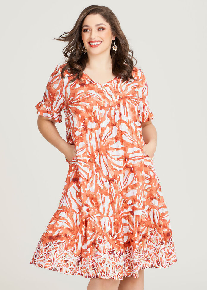 Shop Plus Size Batik Midi Bamboo Dress, Multi | Taking Shape AU