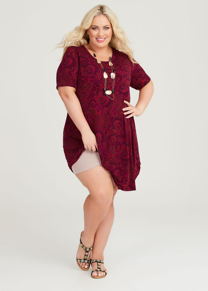 Shop Plus Size Panel Detail Print Dress, Multi | Taking Shape AU