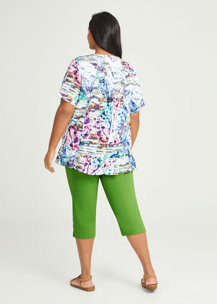 Shop Plus Size Natural Coastal Top, Multi | Taking Shape AU