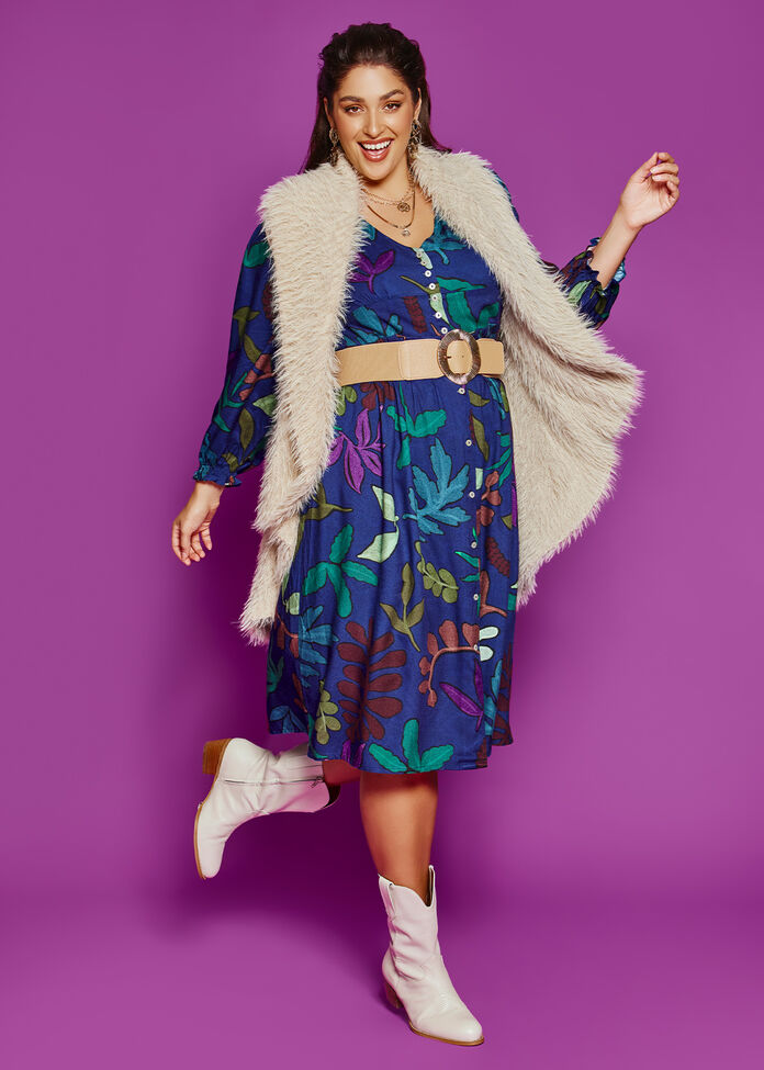 Shop Plus Size Natural Luminous Nightfall Dress, Multi | Taking Shape AU