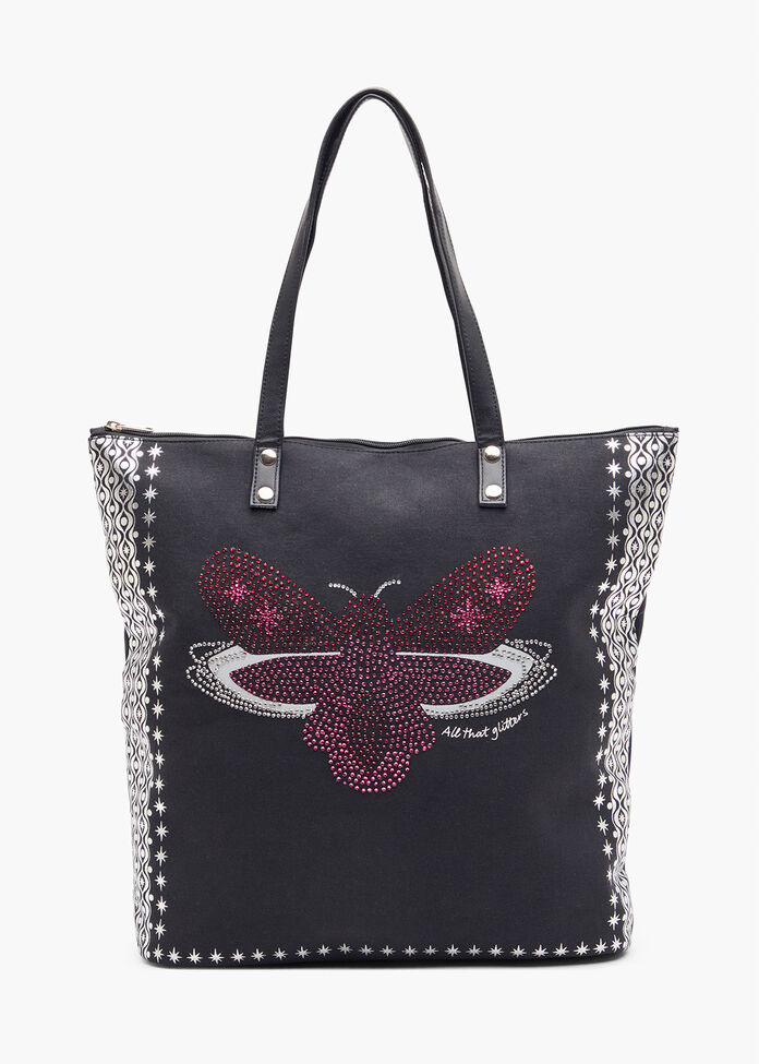 Shop Glitter Bug Tote Bag in Black | Accessories | Taking Shape NZ