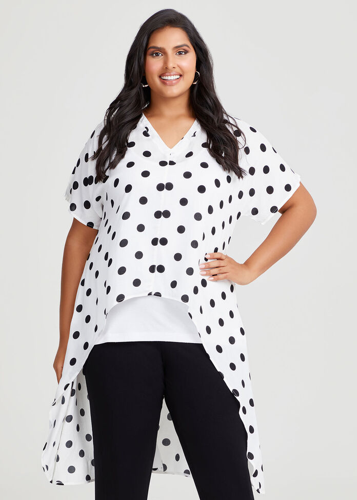 Shop Plus Size Natural Spot On Spot Top, Spots | Taking Shape AU