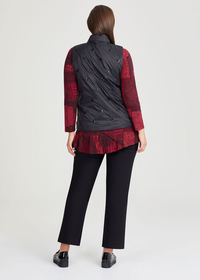 Shop Plus Size Sequin Puffer Vest, Black | Taking Shape AU