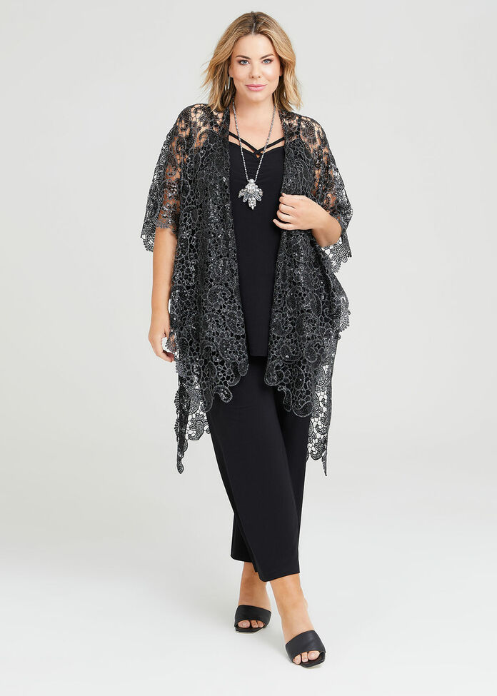 Shop Sparkle Lace Cape in Black | Accessories | Taking Shape AU