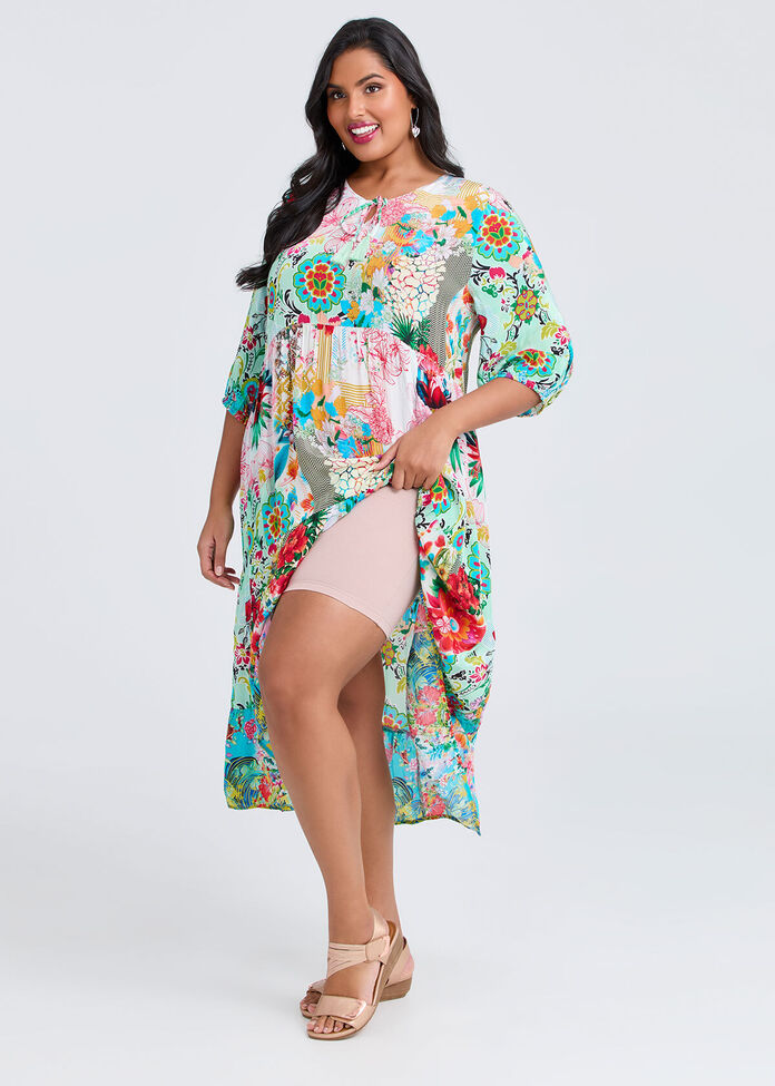 Shop Plus Size Natural Summer Fields Dress, Floral | Taking Shape CA