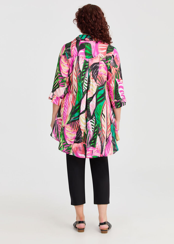 Shop Plus Size Revival Satin Natural Tunic, Multi | Taking Shape AU