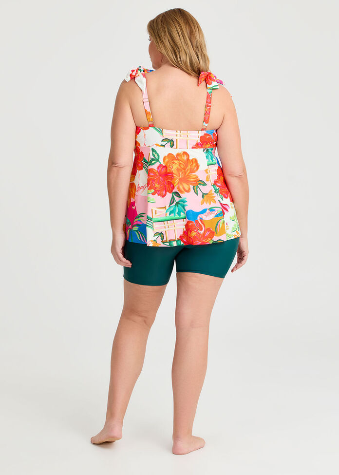 Shop Plus Size The Vacay A-line Tie Tankini, Floral | Taking Shape UK