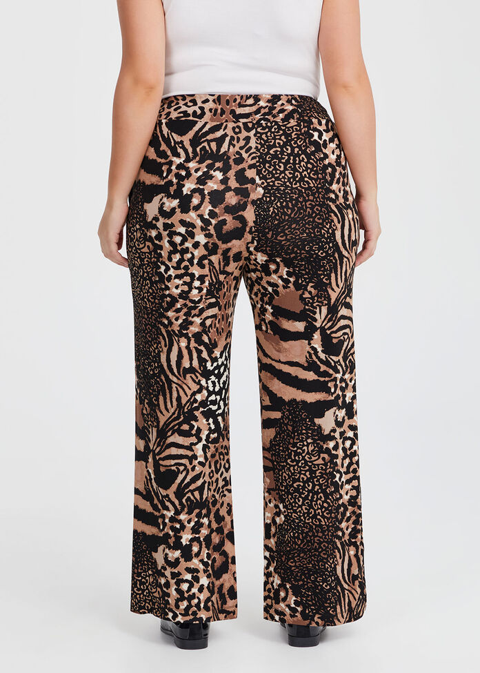 Shop Plus Size Animal Instinct Wide Leg Pant, Multi | Taking Shape AU