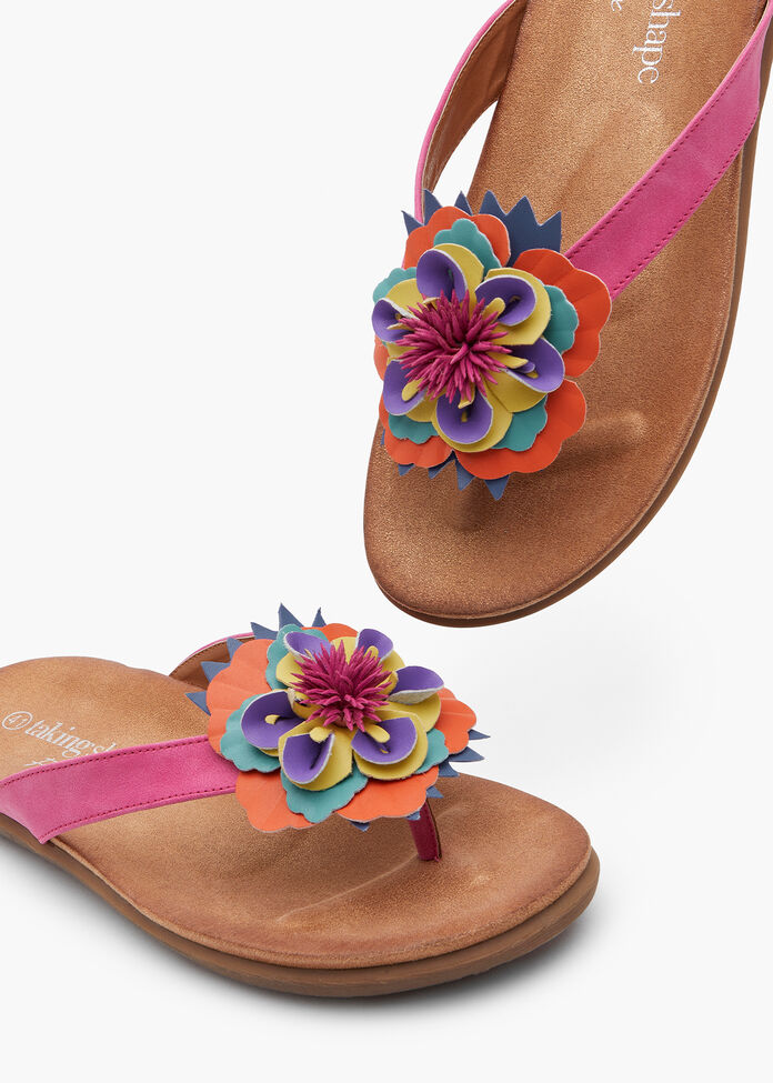 Shop Multi Pink Floral Sandal | Comfortable Shoes | Taking Shape AU