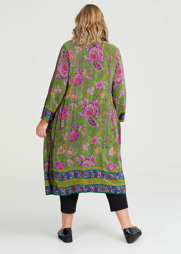 Shop Plus Size Reversible Natural Duster, Multi | Taking Shape AU