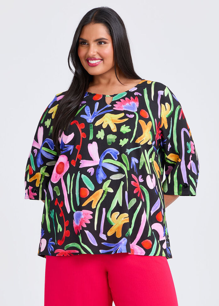 Shop Plus Size Natural Trinity Top, Multi | Taking Shape AU