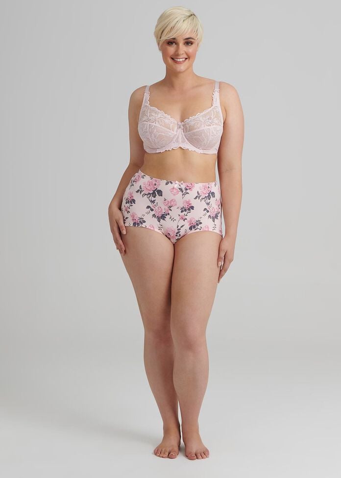 Shop Plus Size Vintage Floral Brief In Print Taking Shape Uk