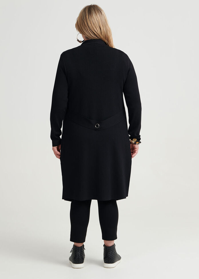 Midtown Coatigan in Black in sizes 12 to 24 | Taking Shape NZ