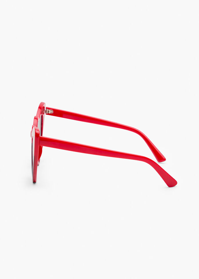 Shop Splice Heart Sunglasses in Red | Accessories | Taking Shape AU