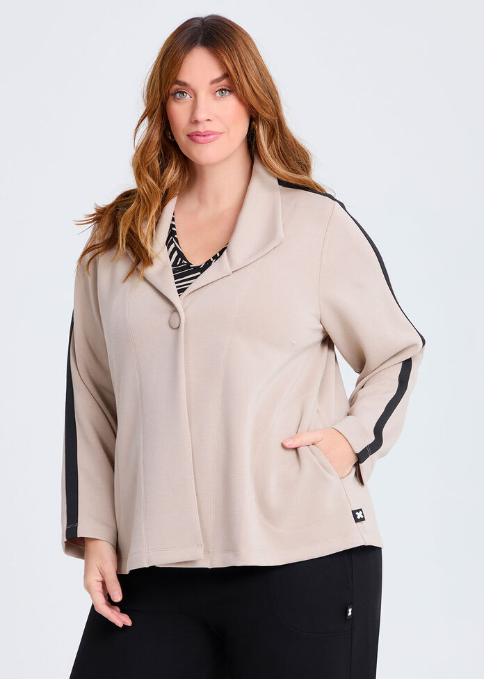 Shop Plus Size Natural Hine Cardigan, Nude | Taking Shape NZ
