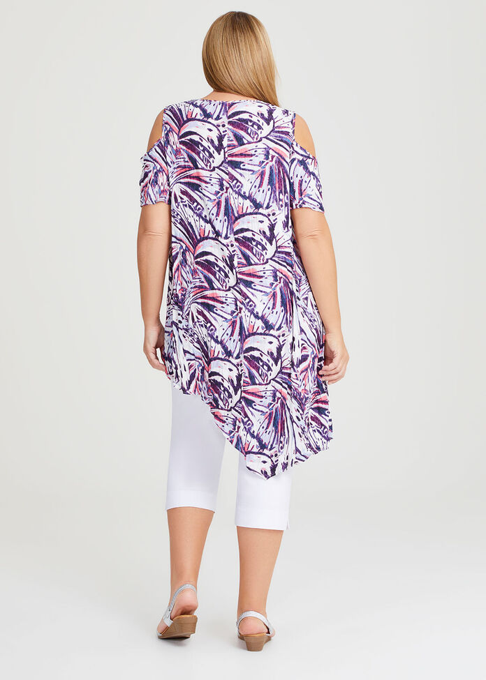 Shop Plus Size Cold Shoulder Tunic, Multi | Taking Shape AU